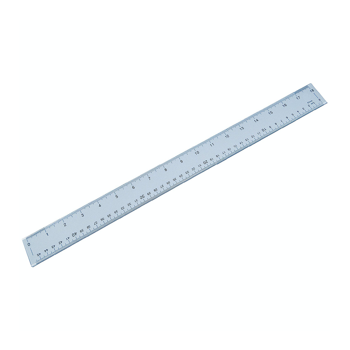 Plastic Shatter Resistant Ruler 50cm Clear