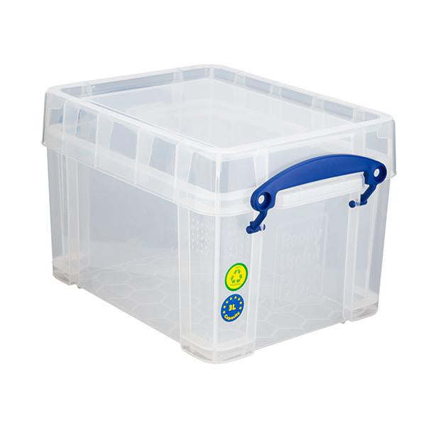 Really Useful 3l Storage Box Multi-purpose Storage | Transparent ...